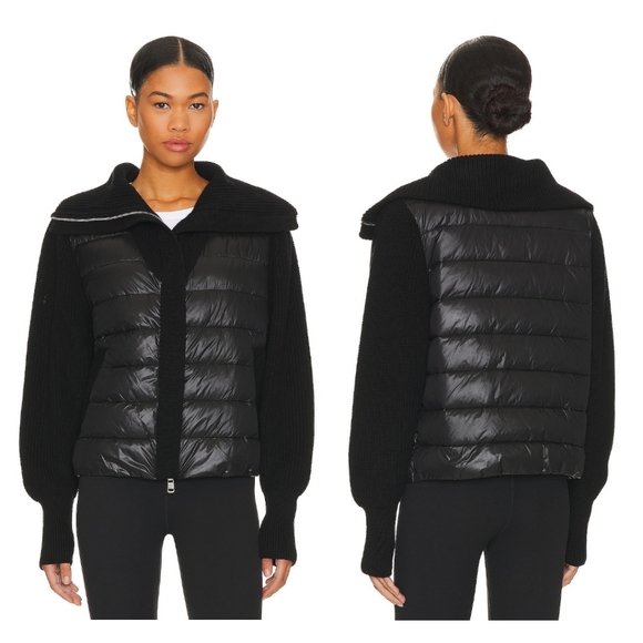 Varley | Jackets & Coats | Varley Black Montrose Zip Through Jacket ...